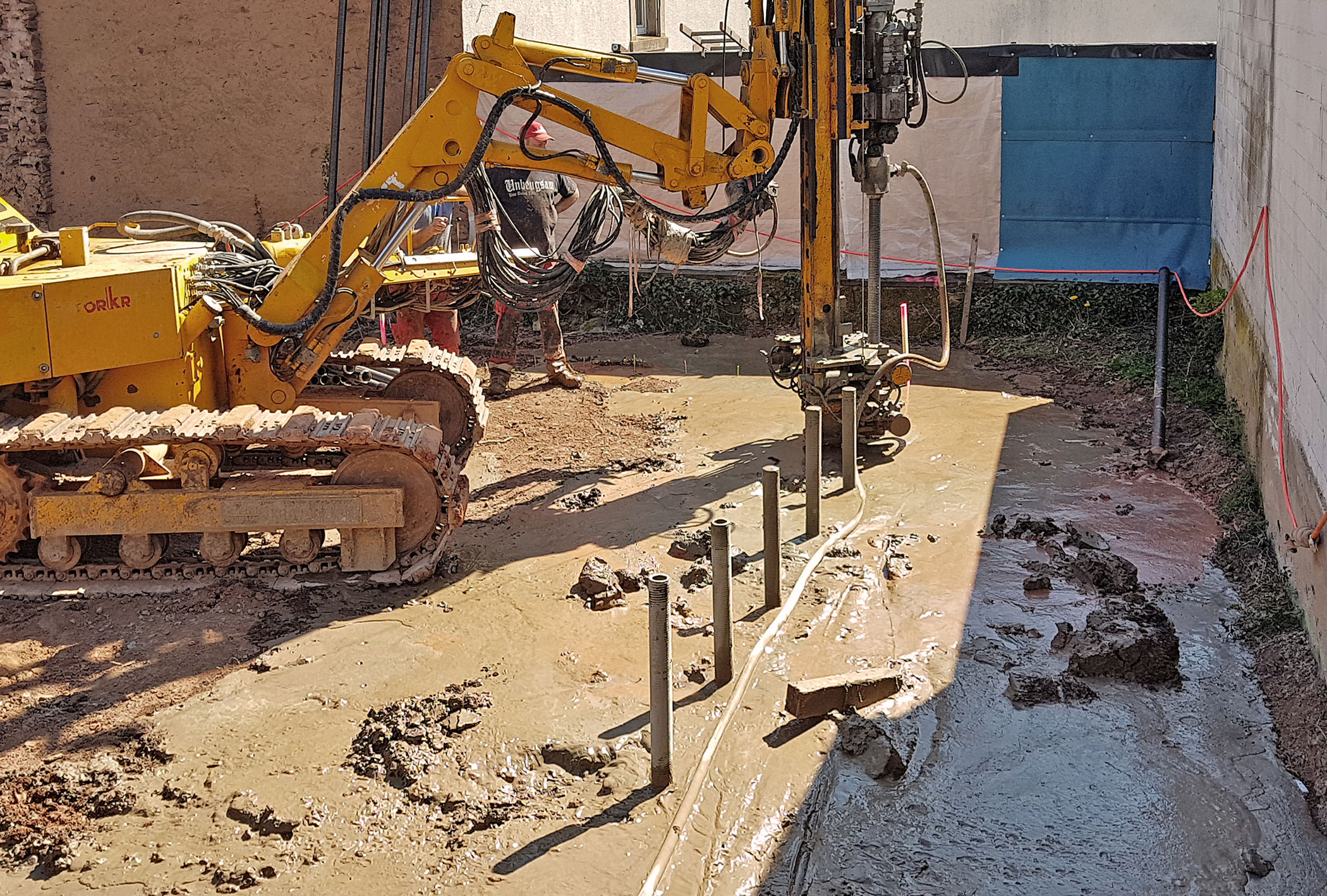 Excavation shoring with TITAN micropiles: new apartment block with ...