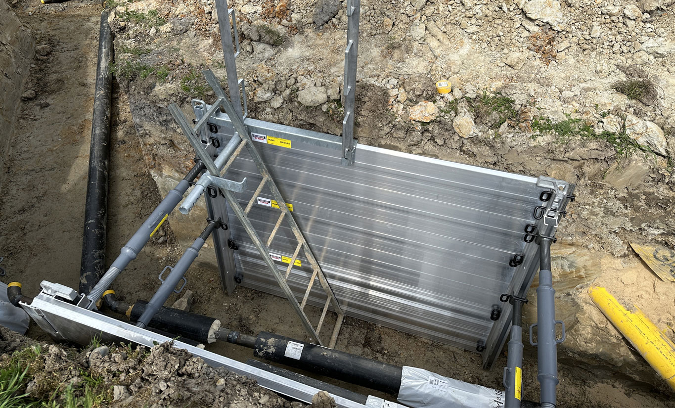 Safe access to trenches: - ISCHEBECK AUSTRALIA - ISCHEBECK AUSTRALIA